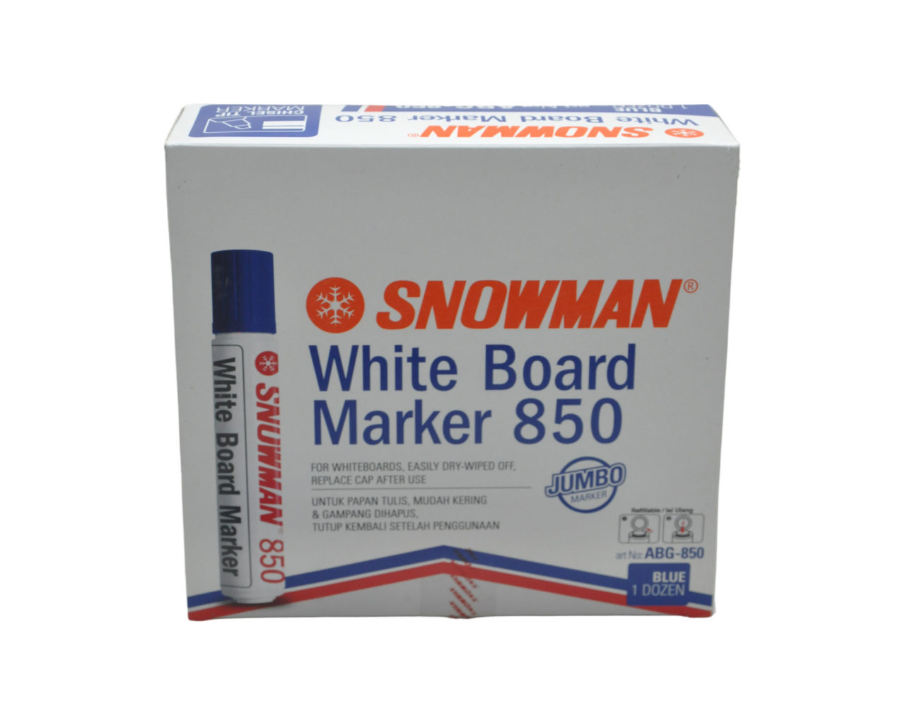 Jumbo Whiteboard Marker ABG-850 | Spidol Snowman, Spidol Warna, Marker ...