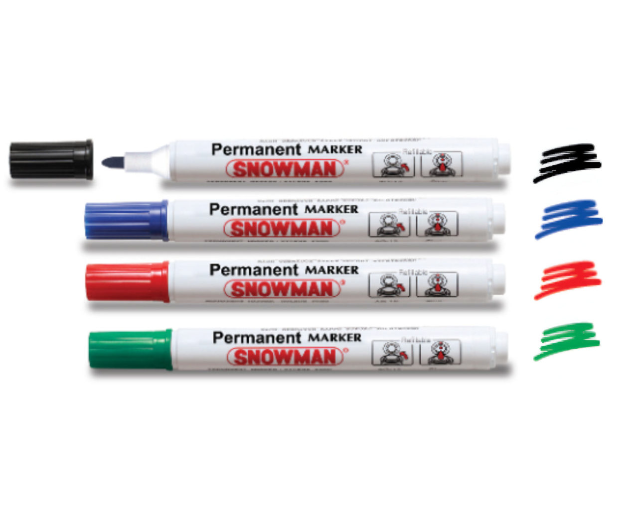Permanent Marker AG-12 | Spidol Snowman, Spidol Warna, Marker, Drawing ...