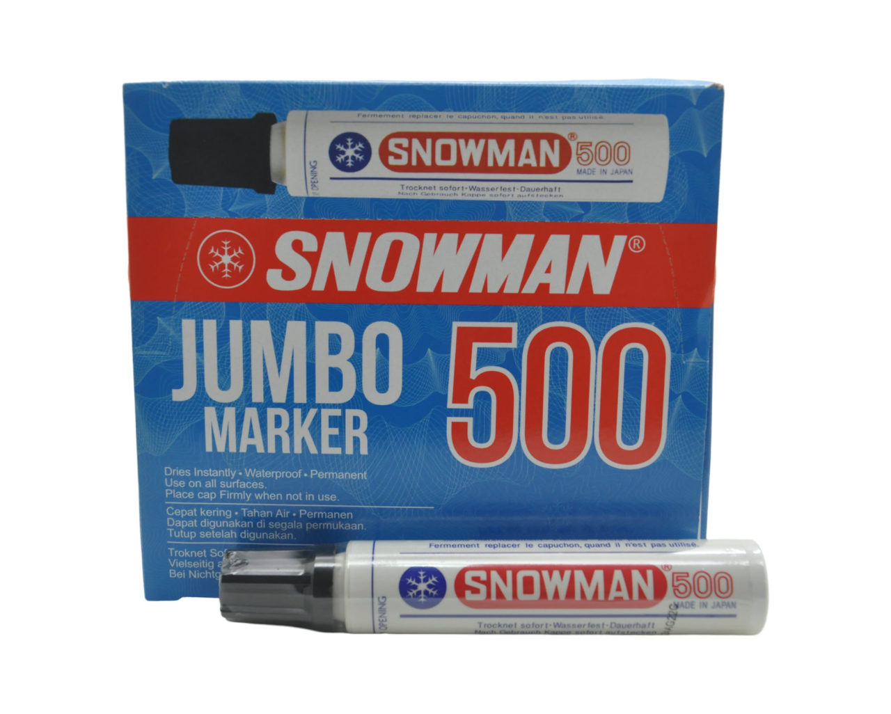 Jumbo Marker J-500 | Spidol Snowman, Spidol Warna, Marker, Drawing Pen ...